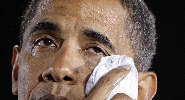 Foto Barack Obama, acongojado por 'viejo y achacoso' ahora llorando | Ideal