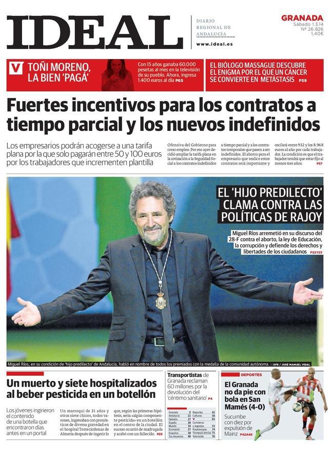 Hoy, 1 de marzo, en la edición impresa de IDEAL | Ideal