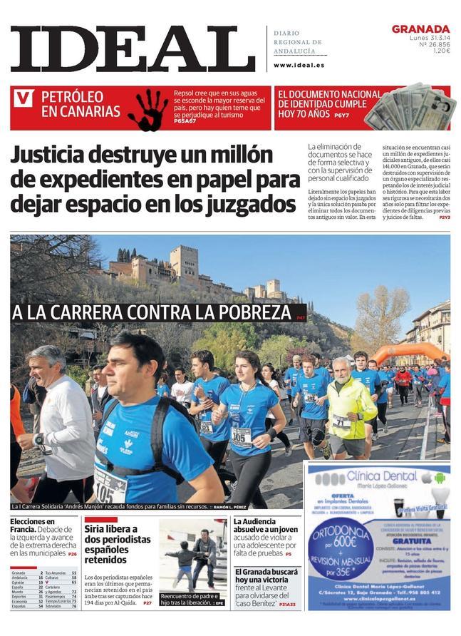 Hoy, 31 de marzo, en la edición impresa de IDEAL | Ideal