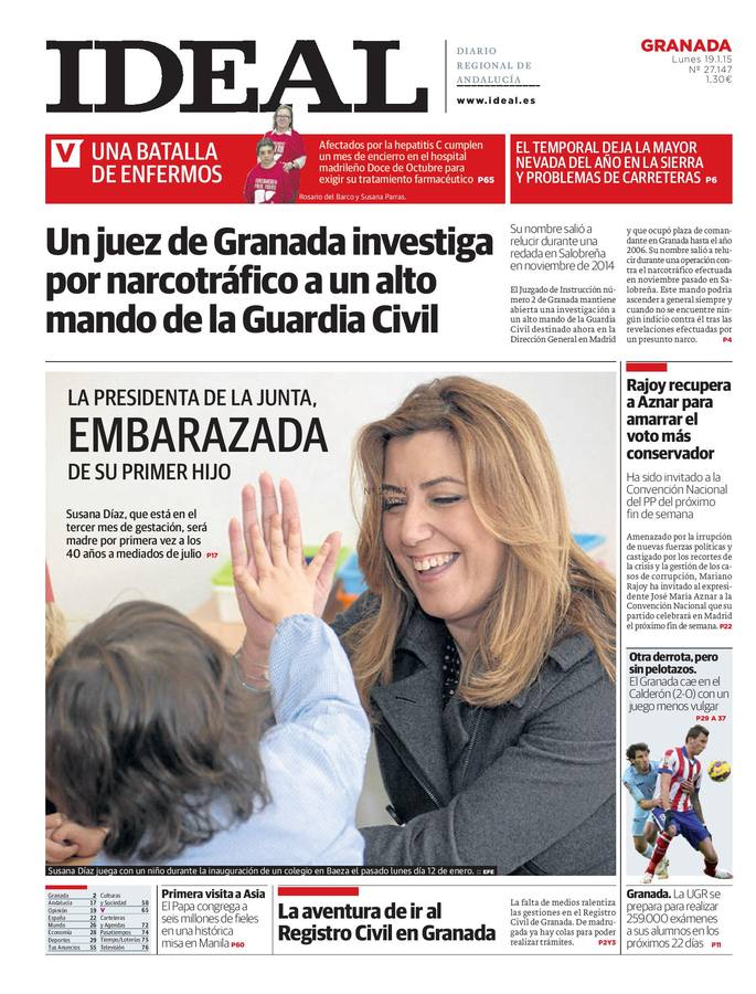 Hoy, 19 de enero, en la edición impresa de IDEAL | Ideal